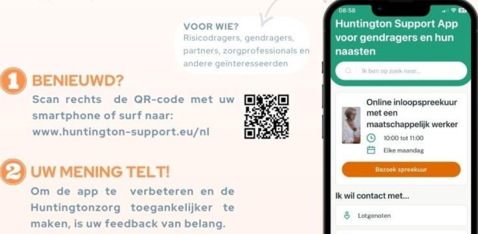 Handige App voor mensen met de ziekte van Huntington - Topaz